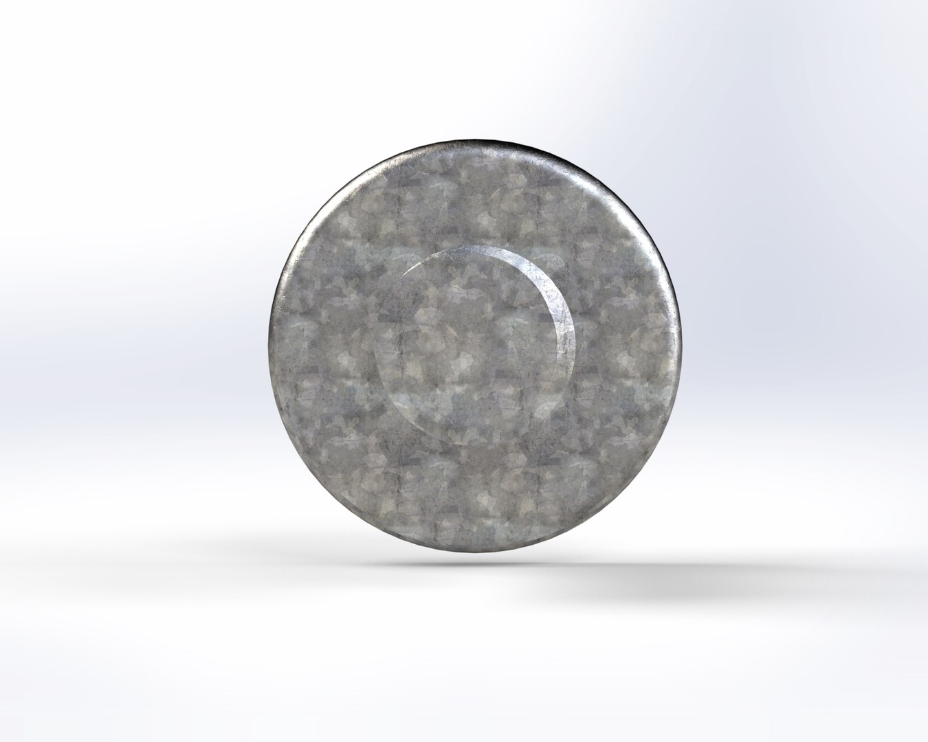 3D Model Flat Cylindrical Screw M4-8mm - TurboSquid 2003007