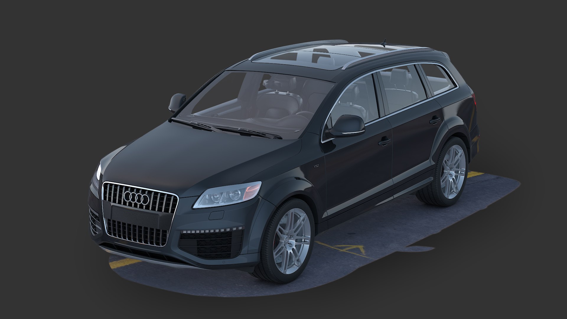 Audi Q7 V12 TDI 2009 3D Model - TurboSquid 2288939