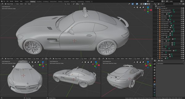 Mercedes benz amg 3D model - TurboSquid 1501680