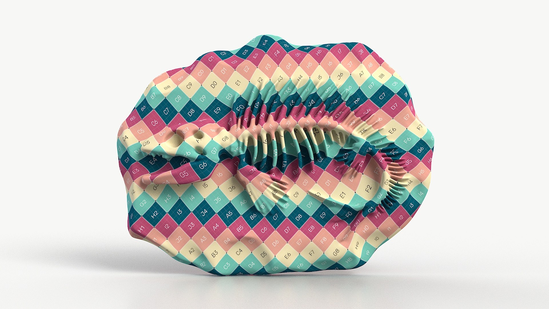 Prehistoric Fish Skeleton Fossil 026 Textured 3D Model - TurboSquid 2304651