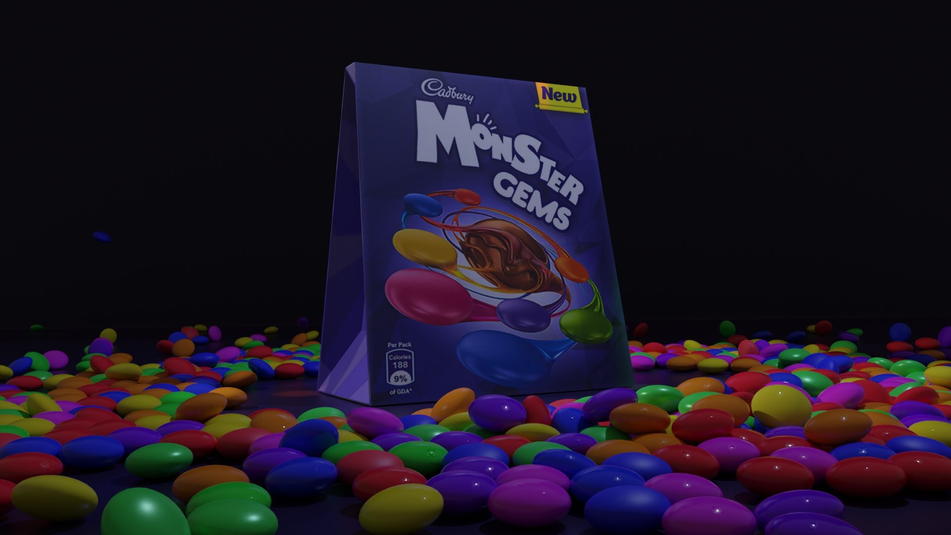 3D GEMS MONSTER - TurboSquid 1750429