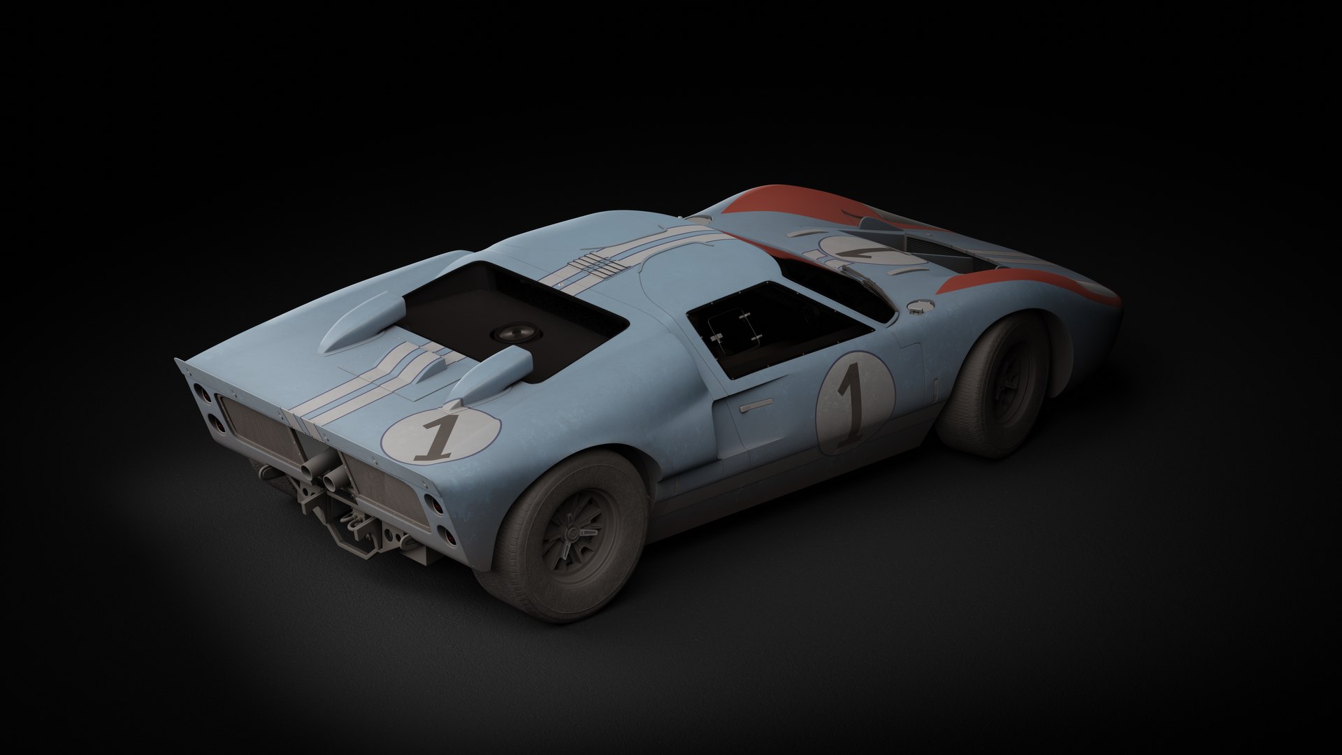 3D Ford GT40 Mk II - TurboSquid 2270847