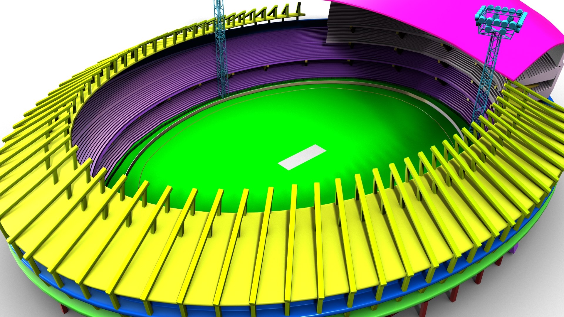 3D Cricket Stadium - TurboSquid 1830368