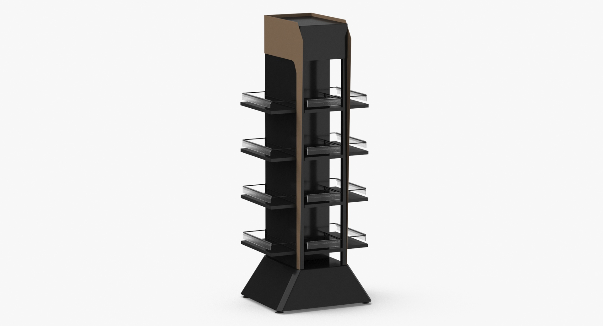 3D Kiosk Product Shelving Type 02 Model - TurboSquid 1978576