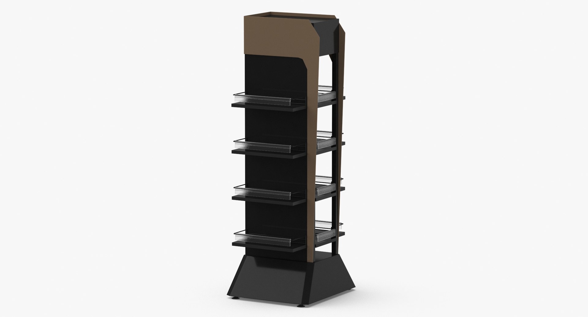 3D Kiosk Product Shelving Type 02 Model - TurboSquid 1978576