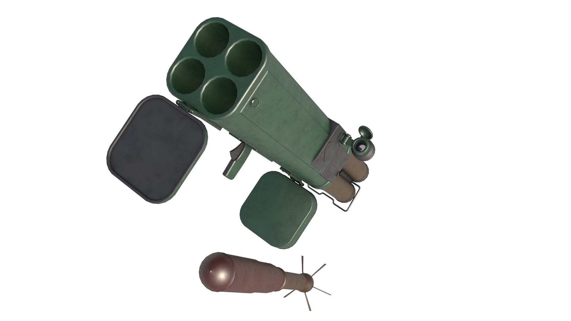 Incendiary Rocket Launcher M202A1 FLASH Set Dusty 3D - TurboSquid 1969755