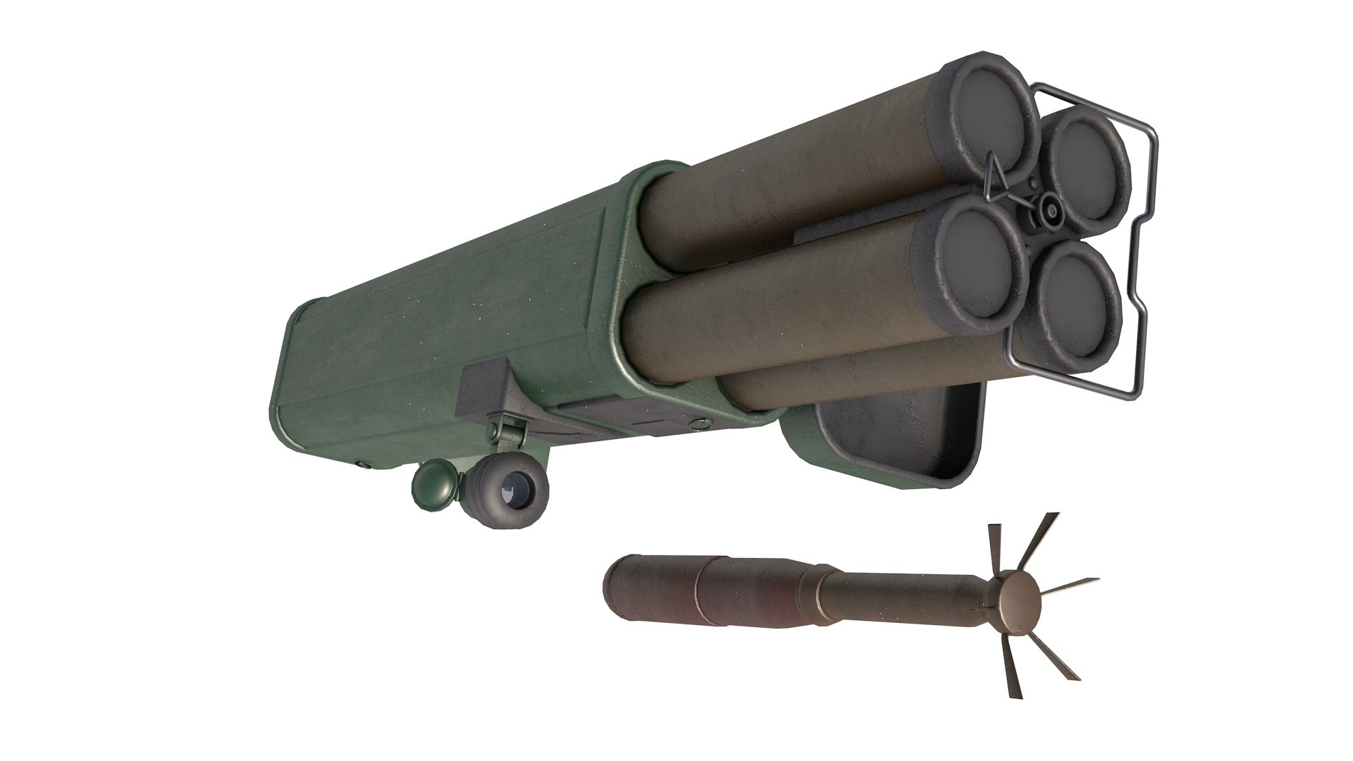 Incendiary Rocket Launcher M202A1 FLASH Set Dusty 3D - TurboSquid 1969755