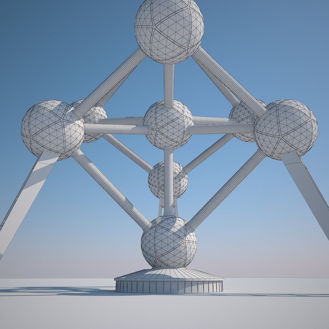 3d Model Of Atomium Atom