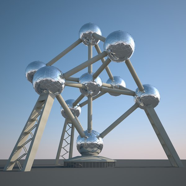 3d model of atomium atom