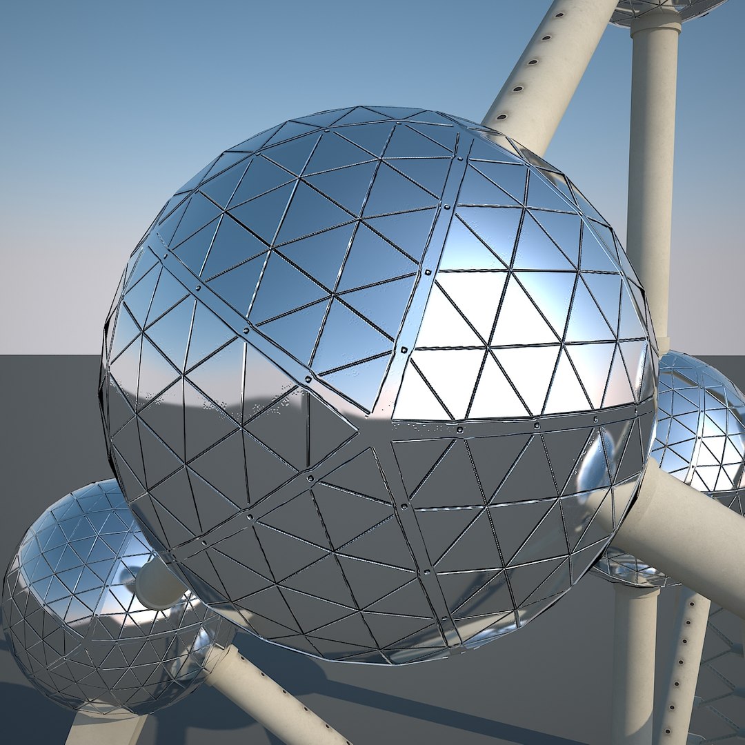 3d Model Of Atomium Atom