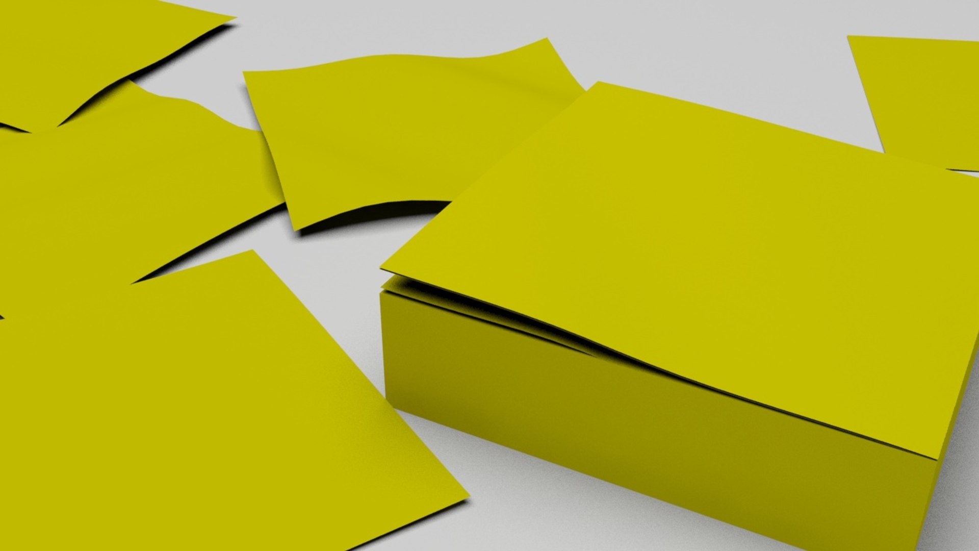 3d Post-it Notepad Model