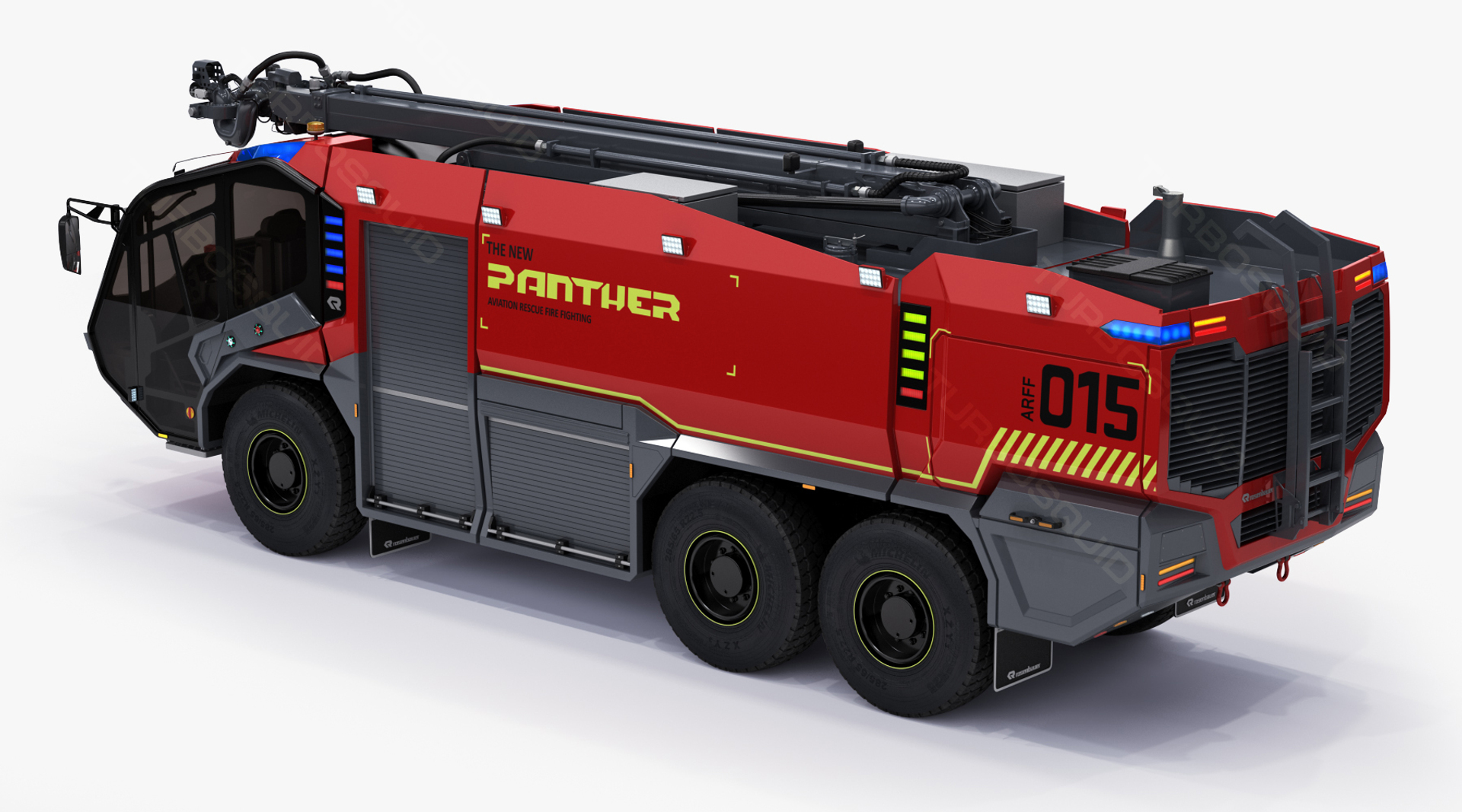 3d rosenbauer panther 6x6 new model