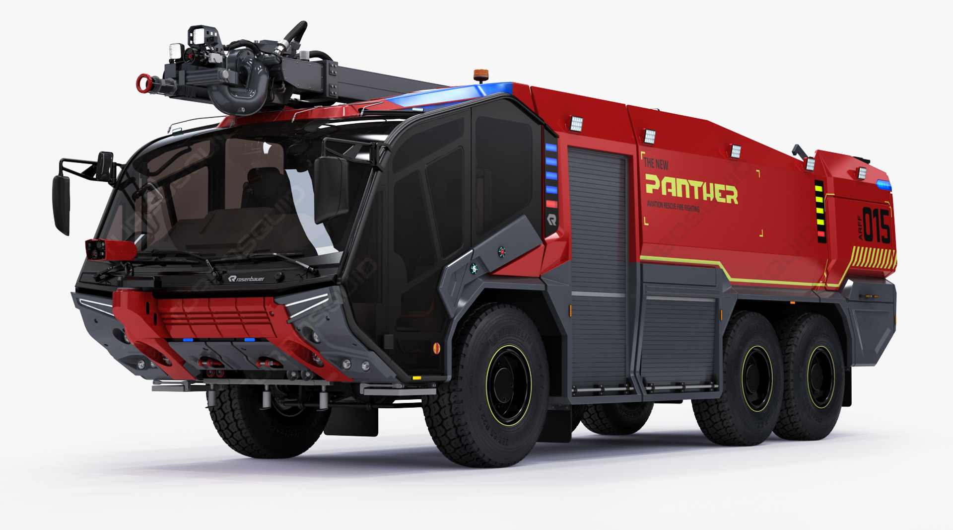 3d rosenbauer panther 6x6 new model