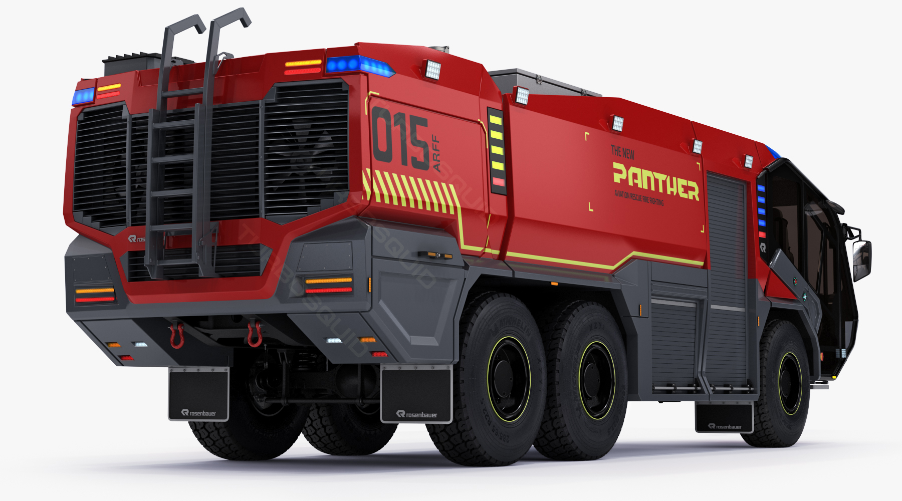 3d rosenbauer panther 6x6 new model