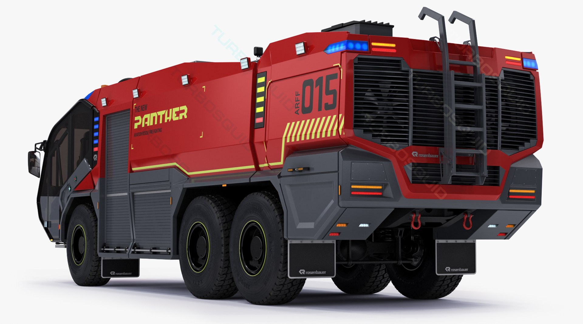 3d rosenbauer panther 6x6 new model