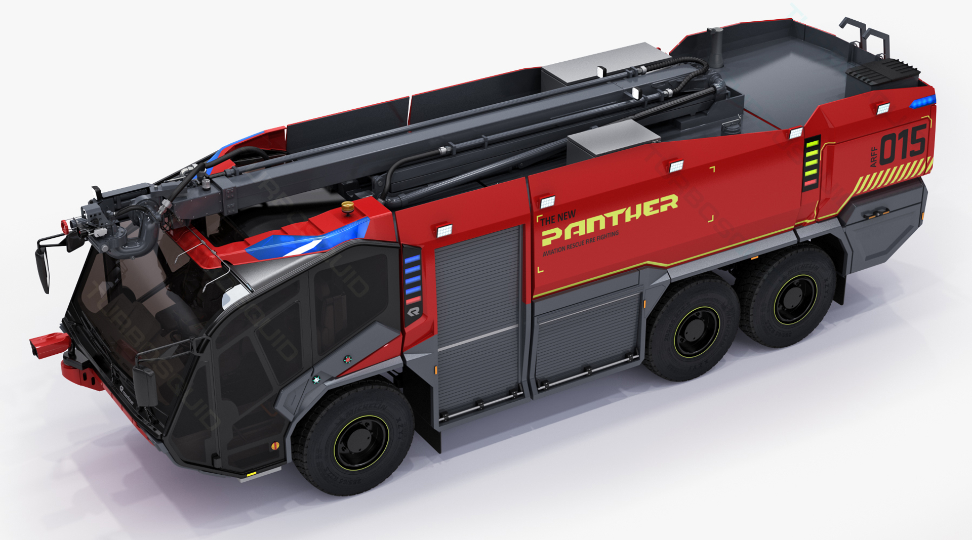 3d rosenbauer panther 6x6 new model