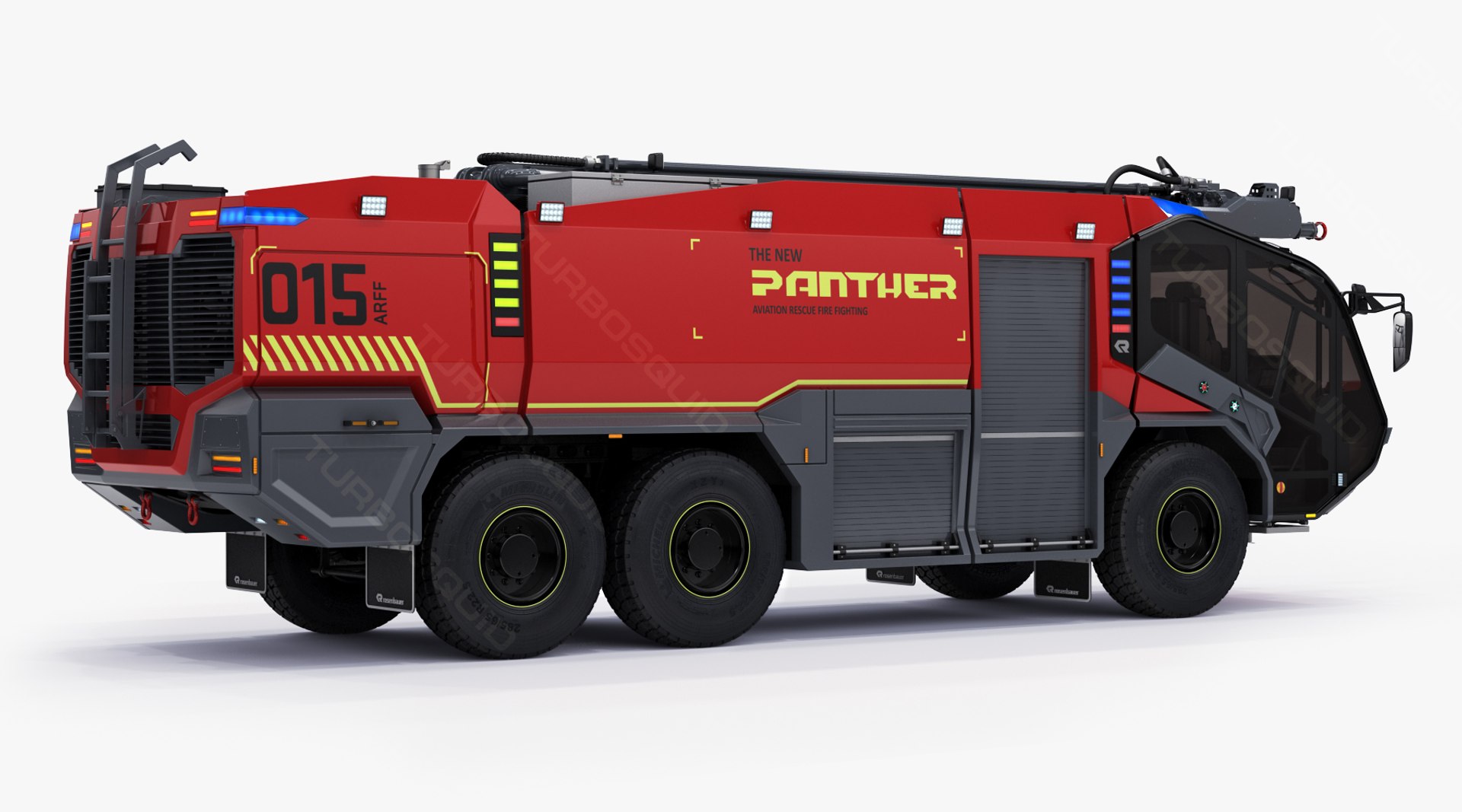 3d rosenbauer panther 6x6 new model