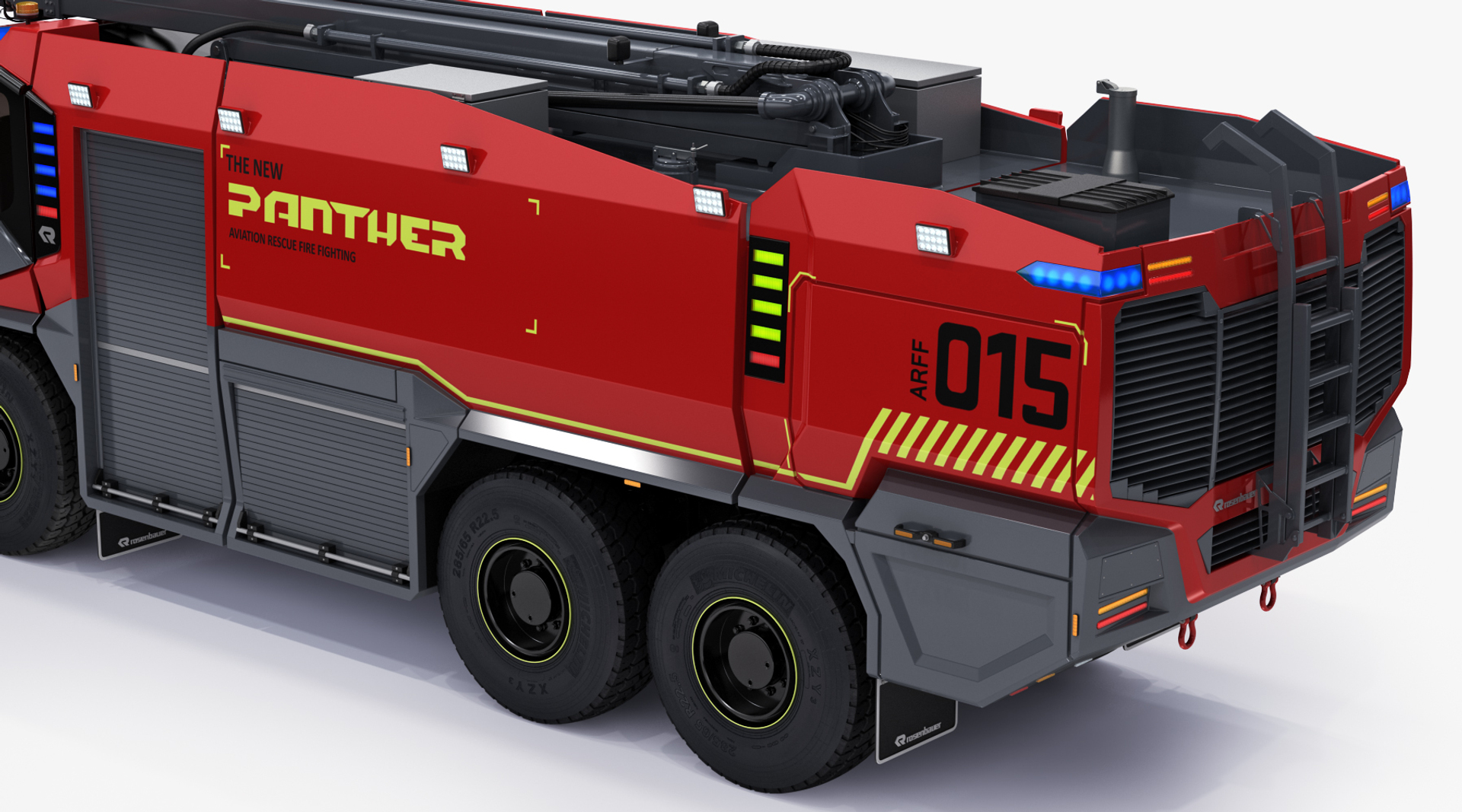 3d rosenbauer panther 6x6 new model