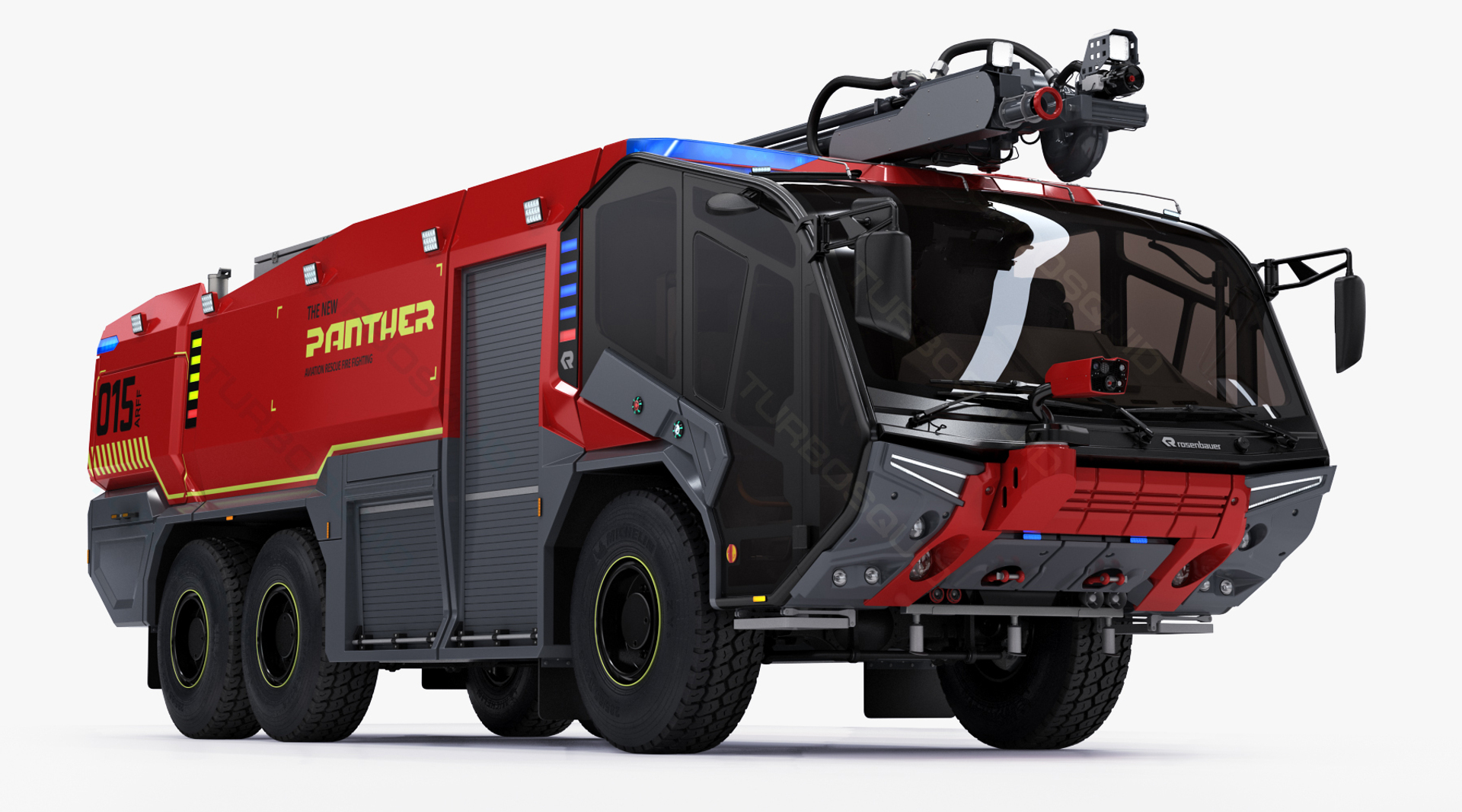 3d rosenbauer panther 6x6 new model