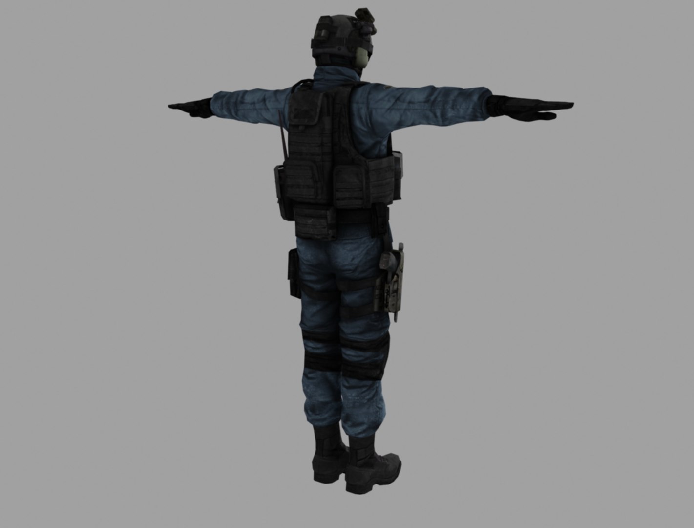 3D Shield Agent Man - TurboSquid 1478164