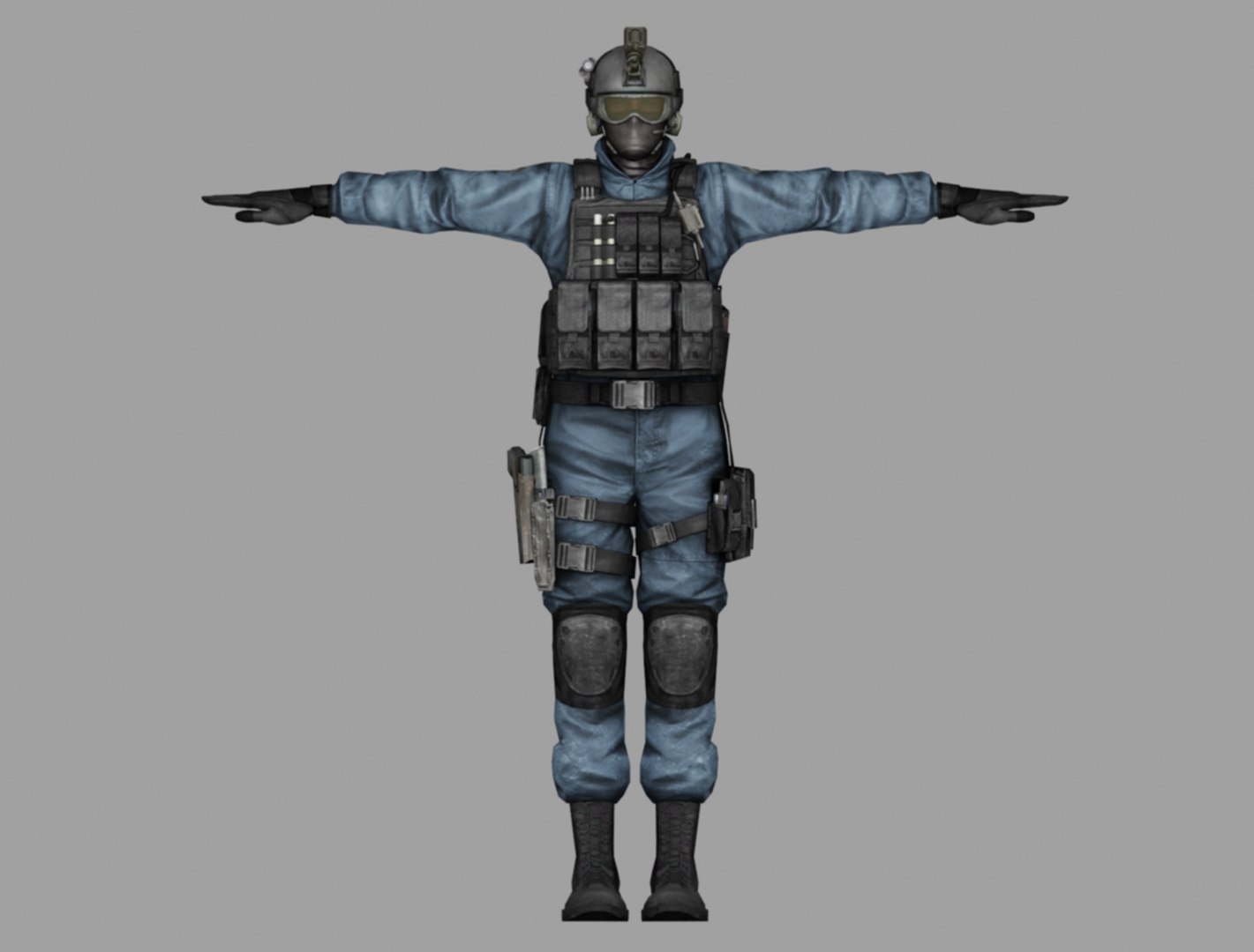 3D Shield Agent Man - TurboSquid 1478164
