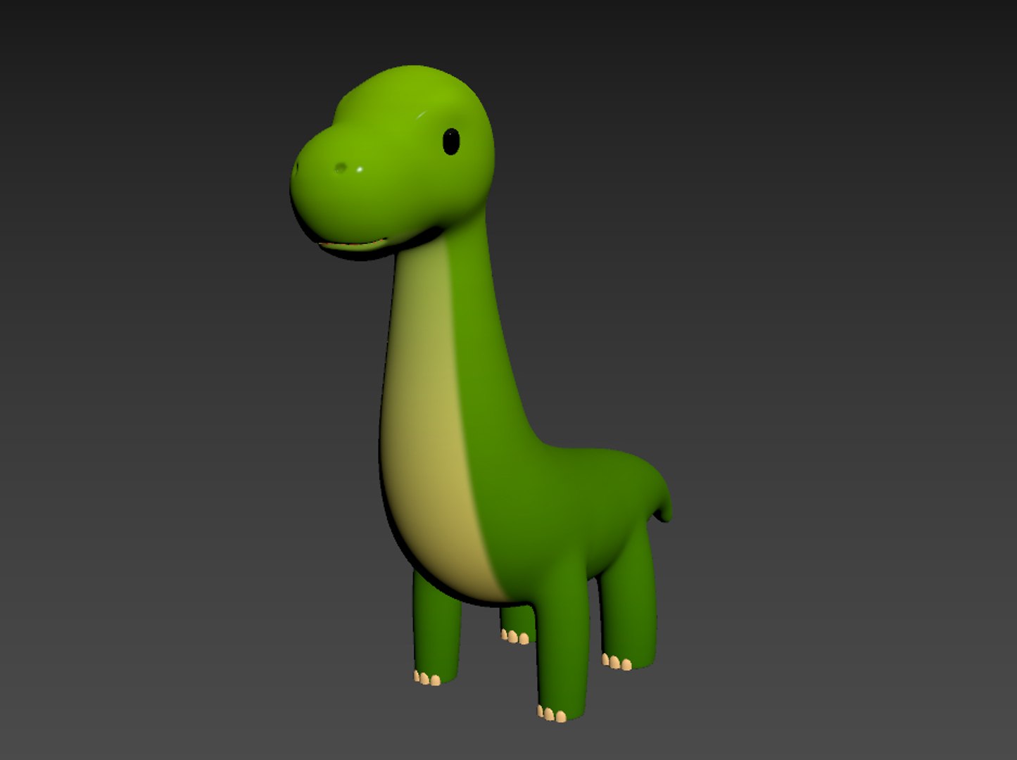 Dinosaur cartoon model - TurboSquid 1500599