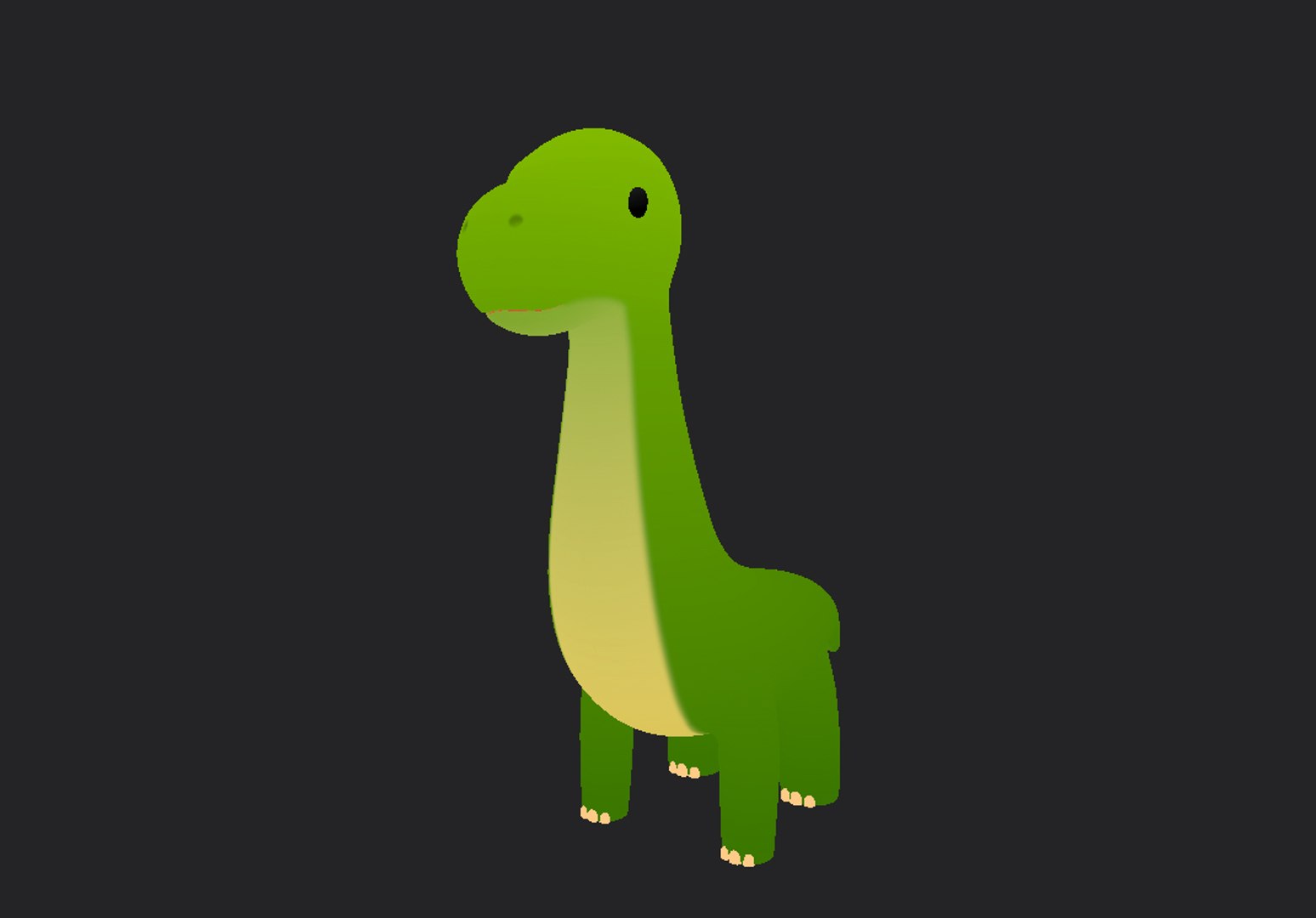 Dinosaur cartoon model - TurboSquid 1500599