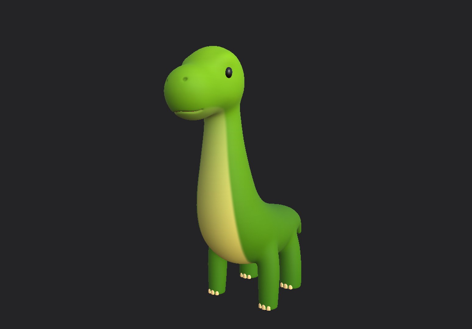 Dinosaur cartoon model - TurboSquid 1500599