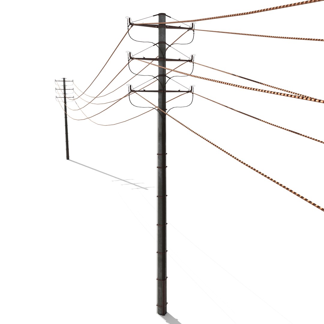 Electricity Poles Model - TurboSquid 1469034