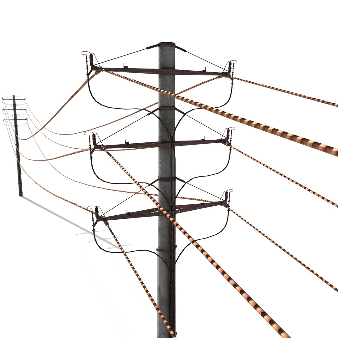 Electricity Poles Model - TurboSquid 1469034