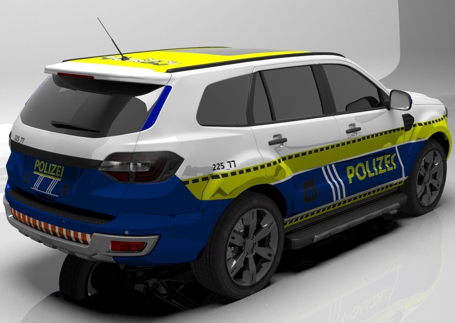 3D 4 Police Cars | - TurboSquid 1540930