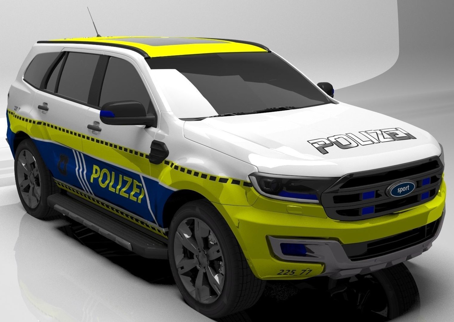 3D 4 Police Cars | - TurboSquid 1540930