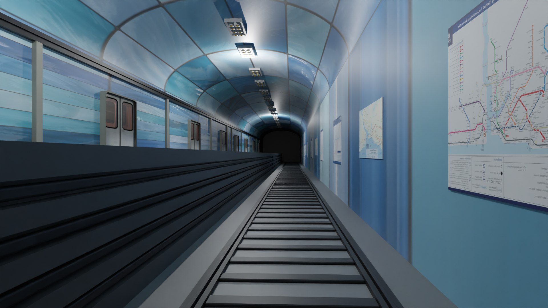 3D Subway Station - TurboSquid 2178893