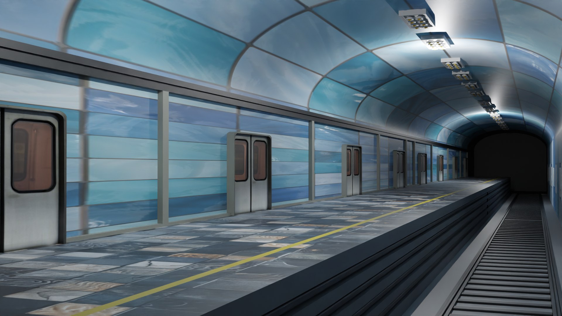 3D Subway Station - TurboSquid 2178893