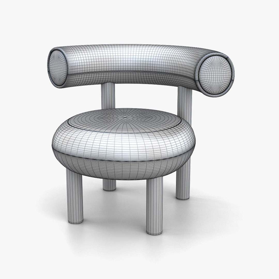 3D Tom Dixon Fat Lounge chair model - TurboSquid 1883009