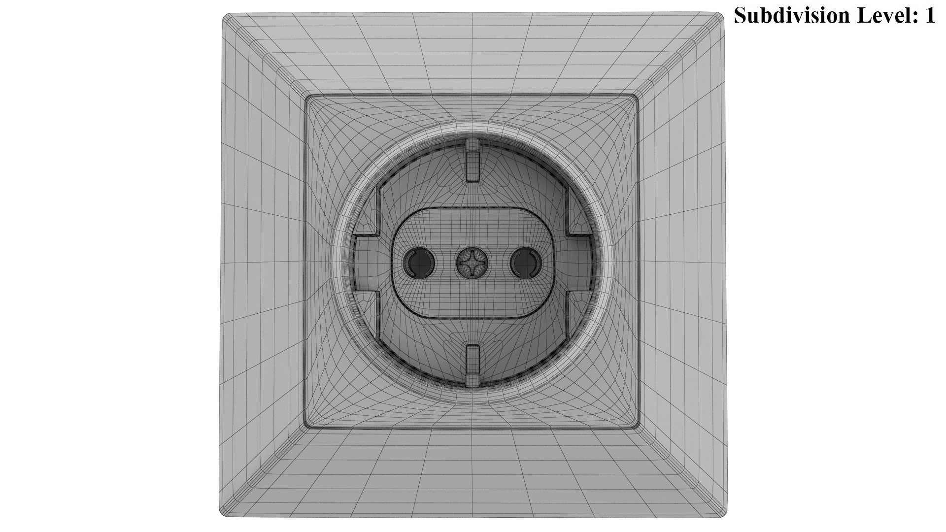 3D Single Wall Socket - TurboSquid 1891835