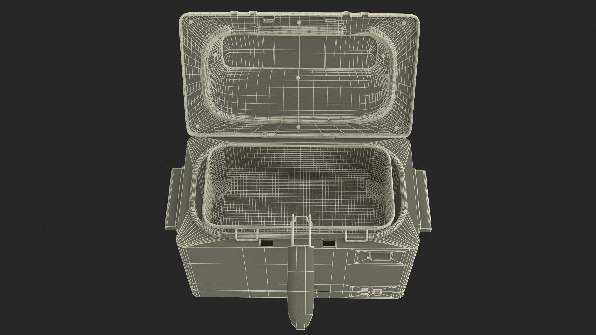 Single Tank Electric Fryer 3D Model - TurboSquid 2133622