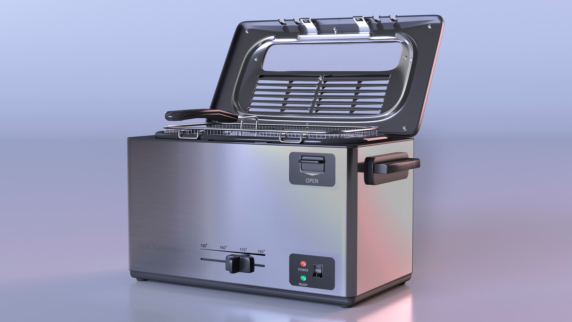 Single Tank Electric Fryer 3D Model - TurboSquid 2133622