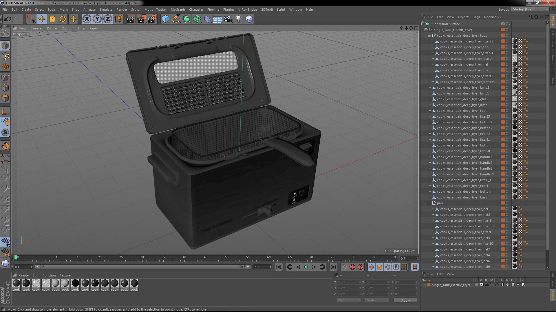 Single Tank Electric Fryer 3D model - TurboSquid 2133622