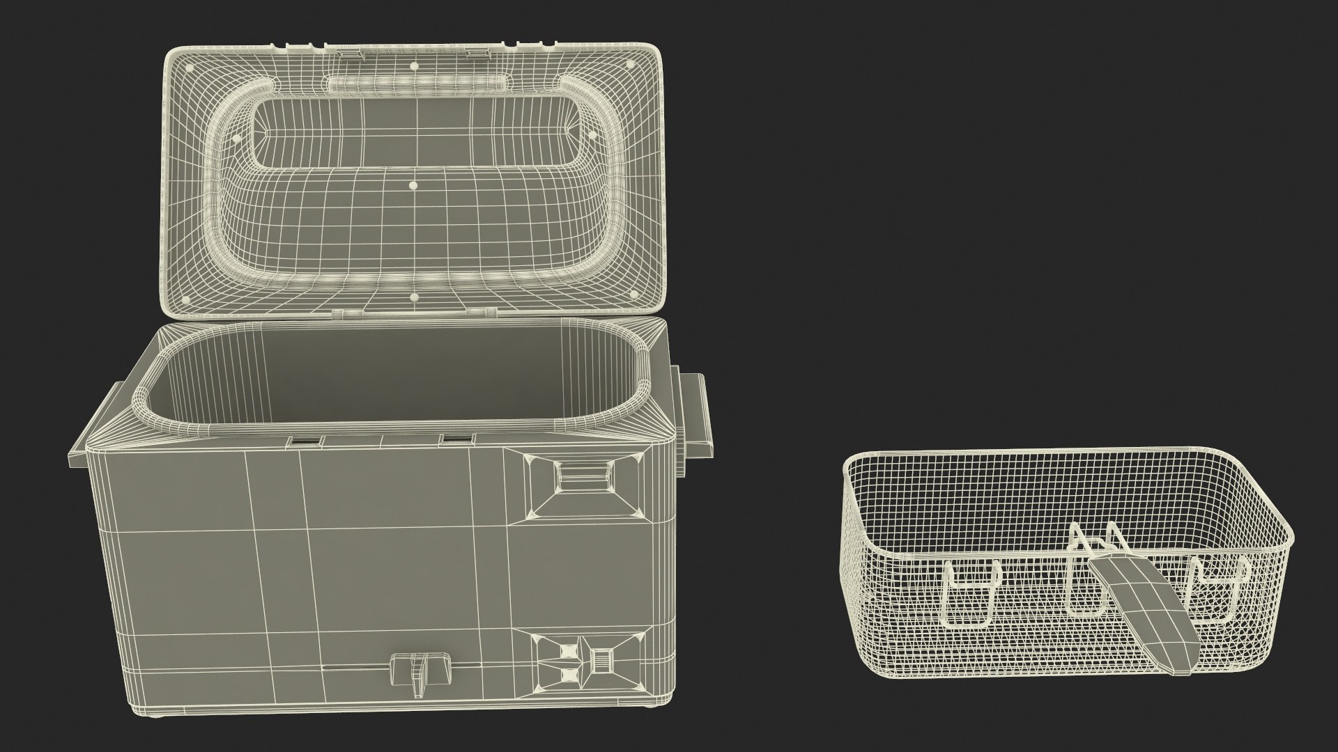 Single Tank Electric Fryer 3D Model - TurboSquid 2133622