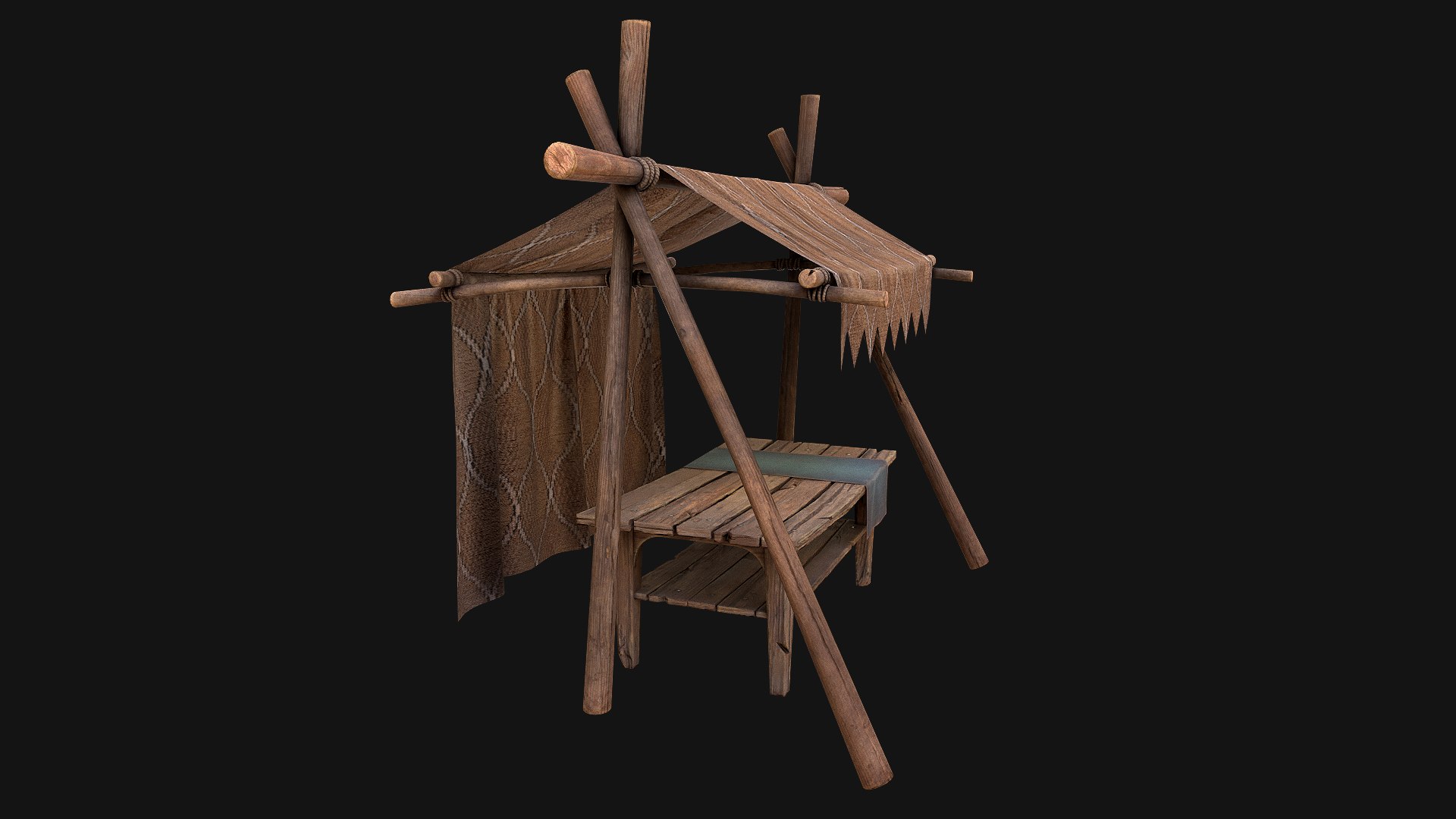 Medieval Bazaar Tent 3D Model - TurboSquid 1893837