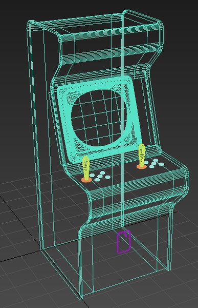 free arcade machine 3d model