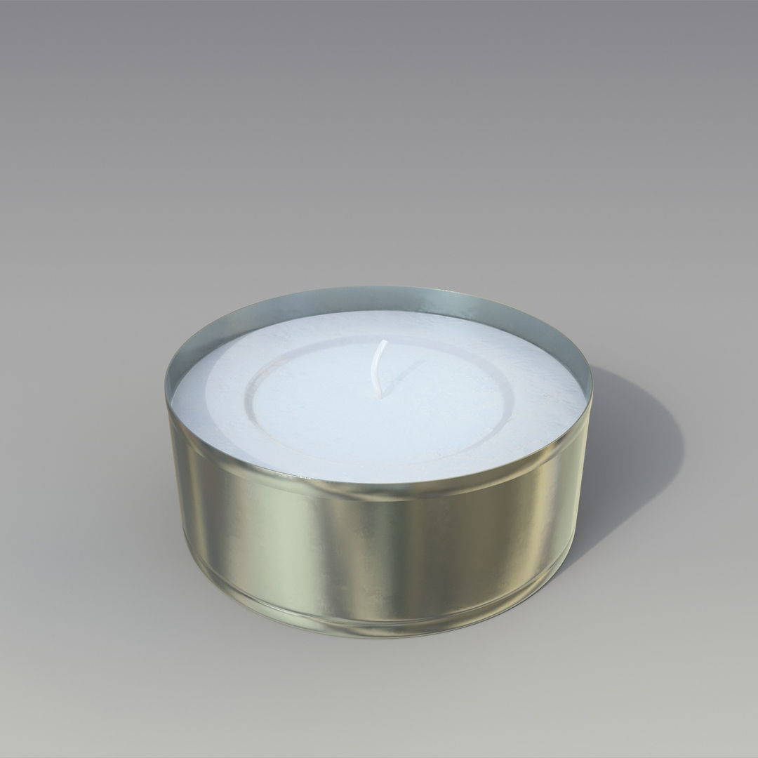 3d model tea light