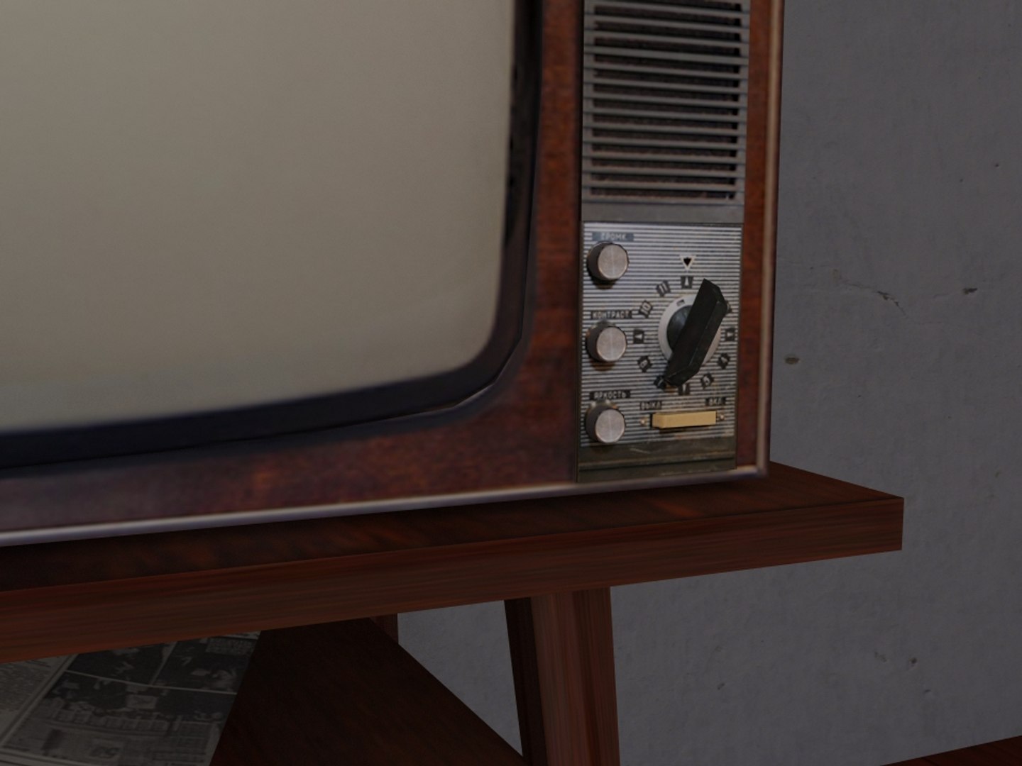 Ussr Tv 3d Model