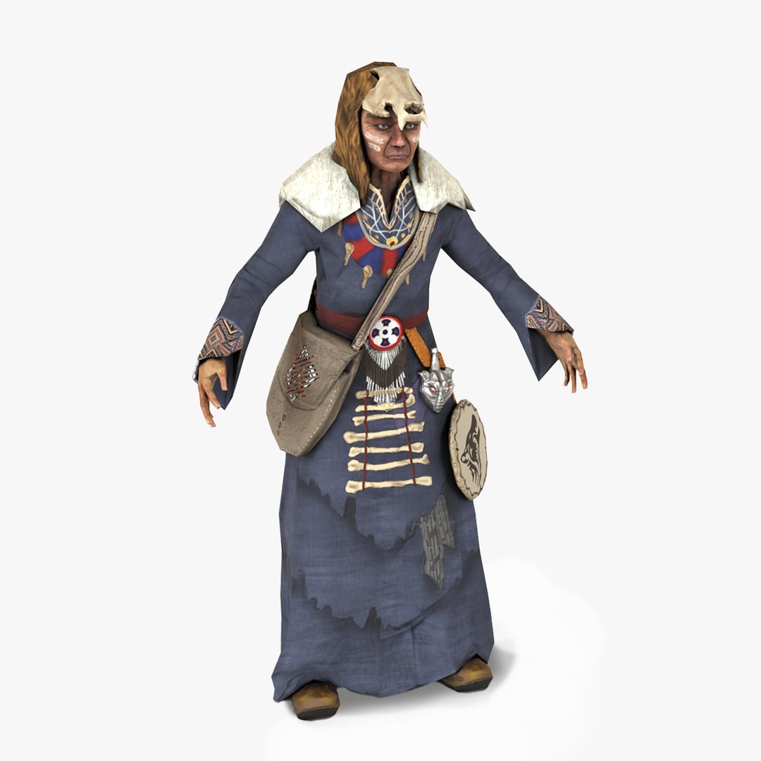 3D shaman man - TurboSquid 1584531