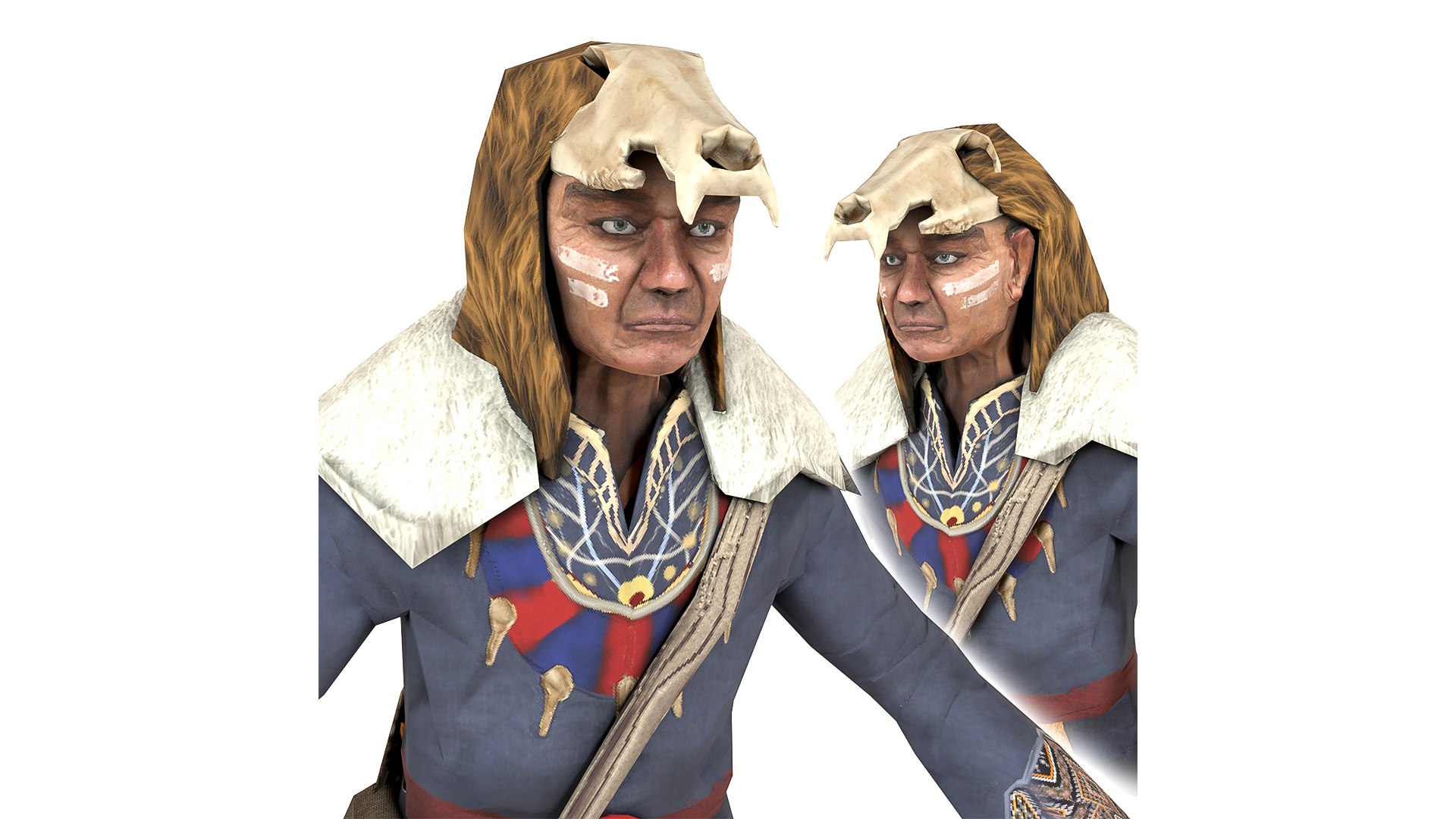 3D Shaman Man - TurboSquid 1584531