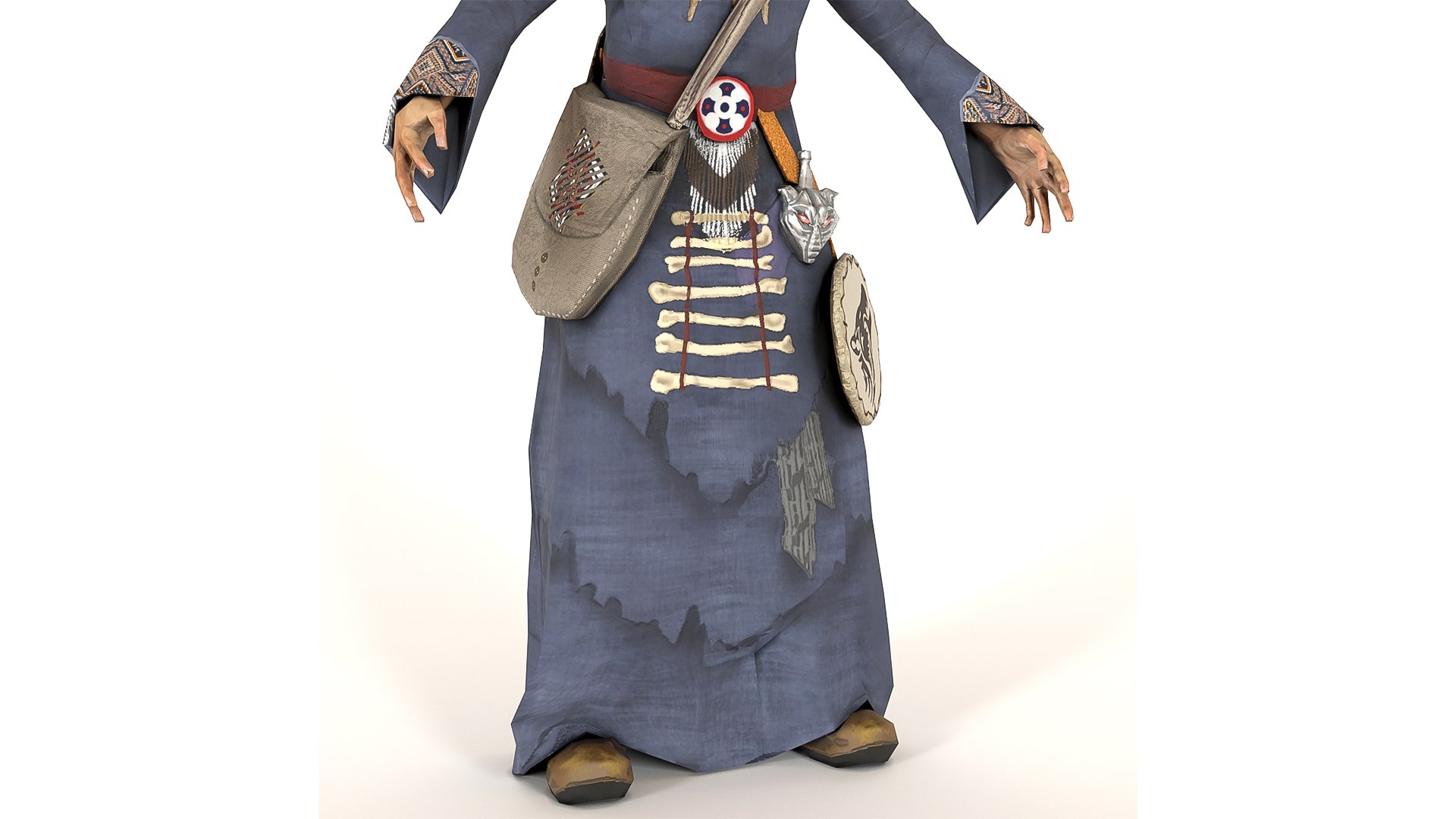 3D Shaman Man - TurboSquid 1584531