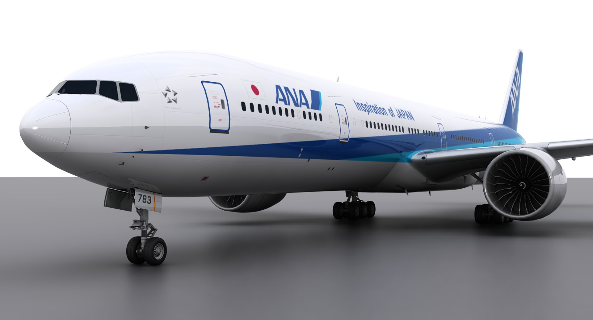 777-300 Ana Model - TurboSquid 1255166