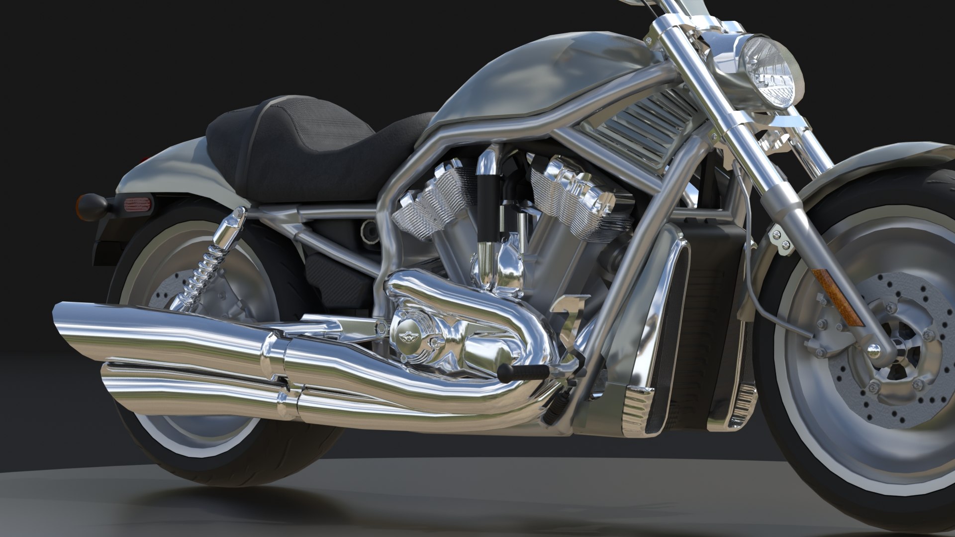 Harley Davidson V-Rod VRSC Gameready 3D Model - TurboSquid 2388984