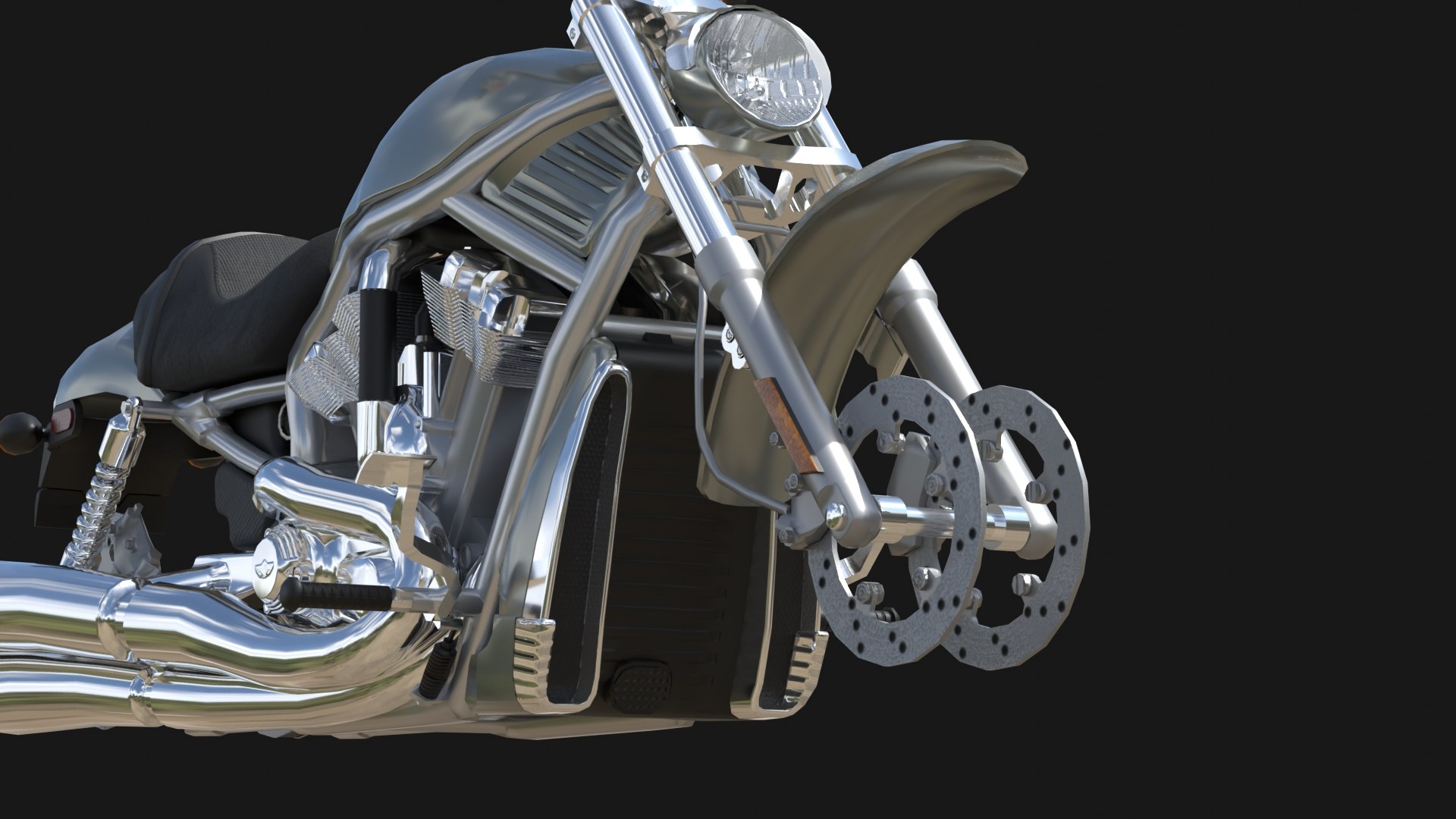 Harley Davidson V-Rod VRSC Gameready 3D Model - TurboSquid 2388984